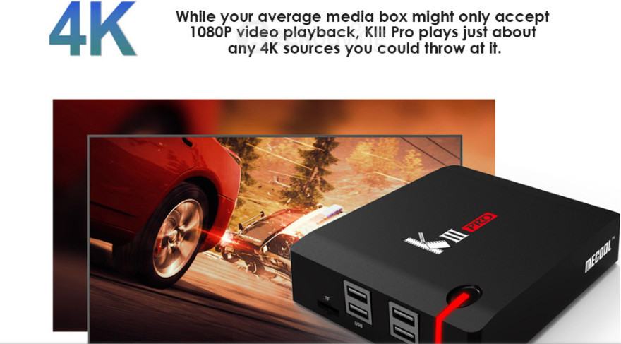 MECOOL KIII PRO DVB-T2 DVB-S2 TV BOX 4K