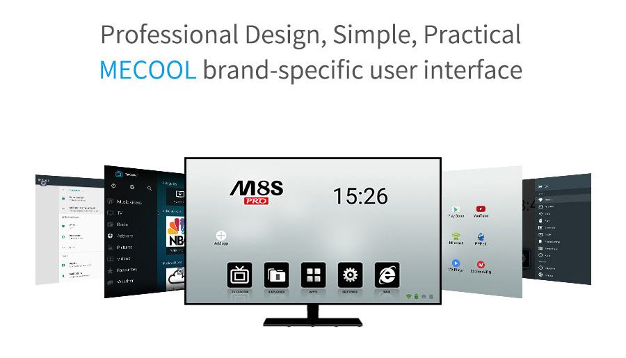 MECOOL M8S PRO DDR4 3GB eMMC 32GB 32GB Amlogic S912 Android 7.1