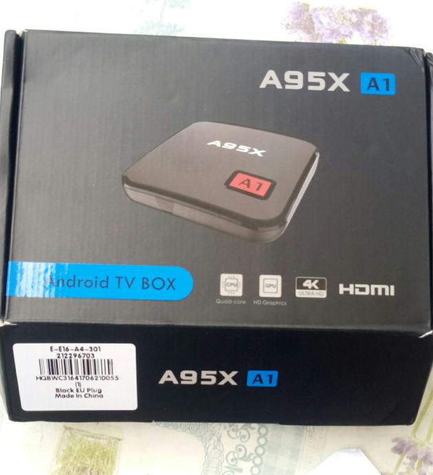TV Box Smart A95X,Android 6.0 64bit,WiFi,4K,IPTV prog,INSTALIRANO