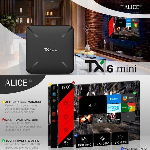 TANIX TX6 MINI 2/16 TV BOX *9.0 ANDROID*ALLWINNER H6/KODI-SVE PODEŠENO