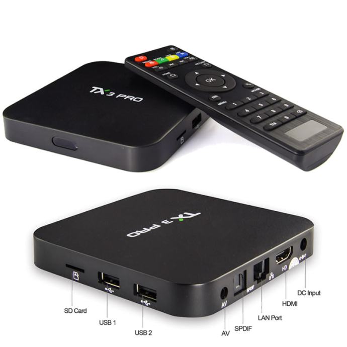 TX3 PRO Smart TV Box,Android 6.0 64bit,WiFi,4K,IPTV prog,hrv.jez,NOVO!