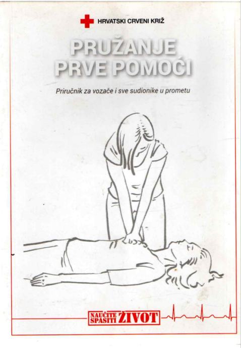 Pružanje prve pomoći, udžbenik za vozački ispit