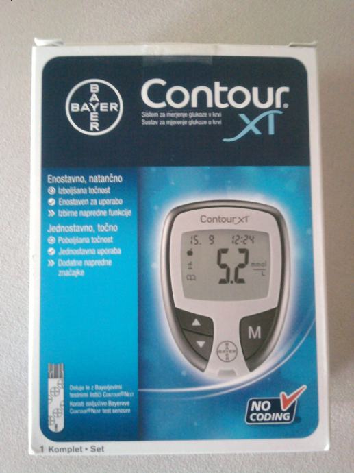 Bayer Contour XT - aparat za mjerenje šećera u krvi