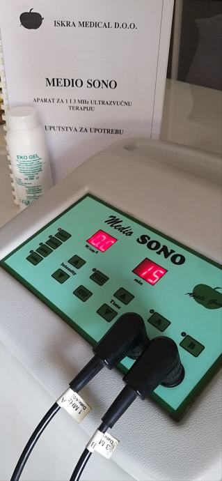 Iskra Medical - Medio SONO, uređaj za 1 i 3 MHz ultrazvučnu terapiju