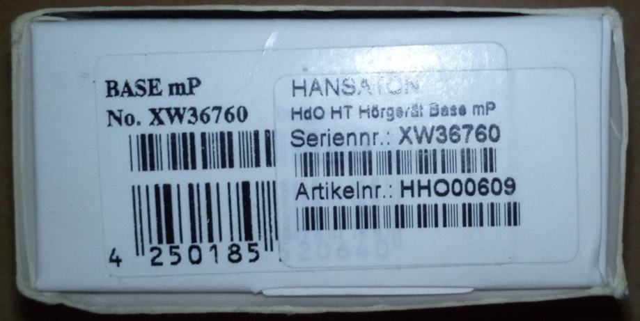 Slušni aparat - Hansaton BASE mP