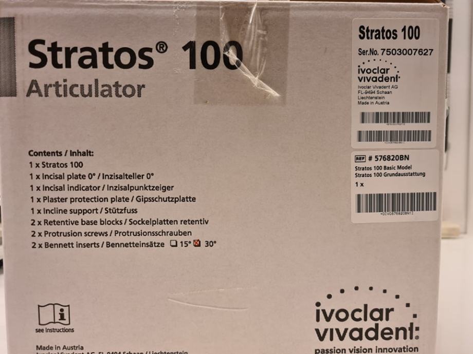 Zubotehnička oprema - Stratos 100 artikulator - Ivoclar Vivadent