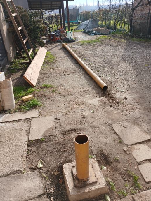 Čelični stup 5m dužine fi 11.5cm, stijenka 5mm