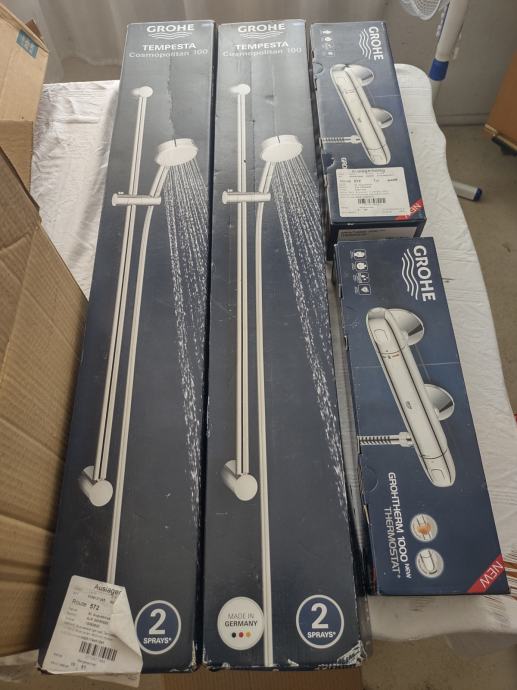 Grohe Tempesta Cosmopolitan 100 i Grohterm 1000 termostatska armatura