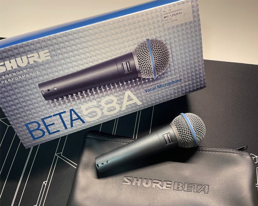 Shure BETA 58A dinamički vokalni mikrofon