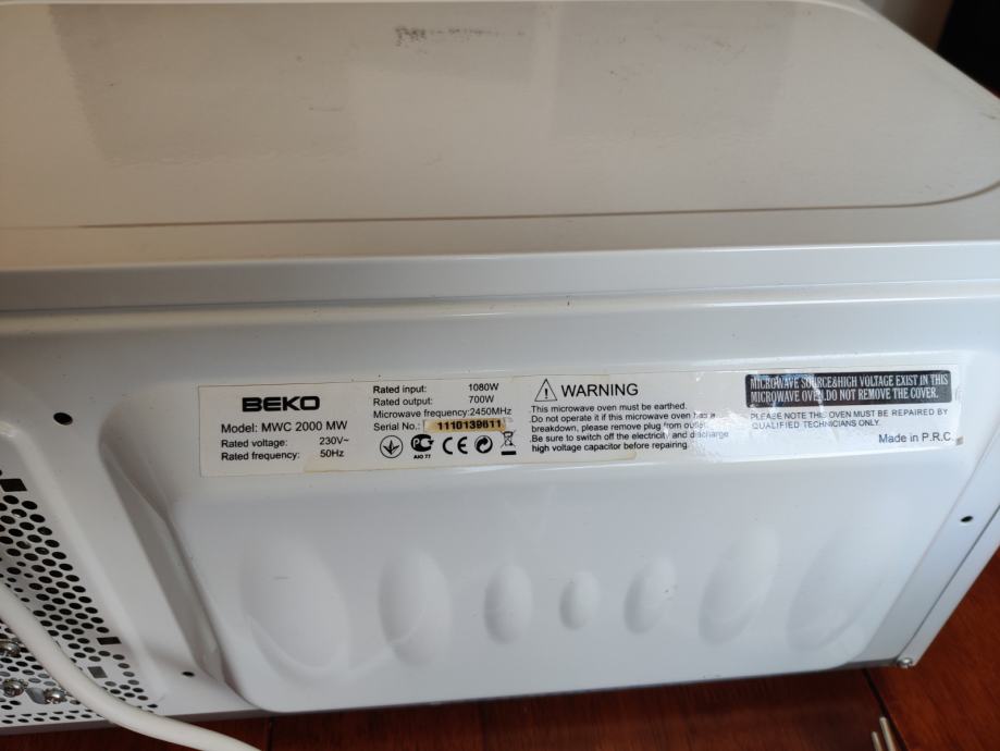 Mikrovalna pećnica BEKO MWC 2000 MW