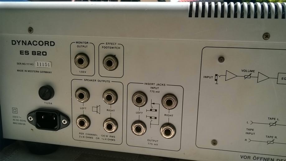 Dynacord ES820,mix sa snagom .Zamjena.