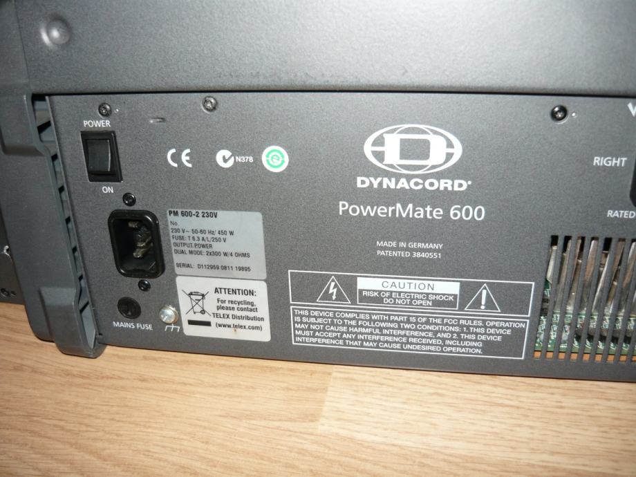 Dynacord Powermate 600-2, 2 x 300w