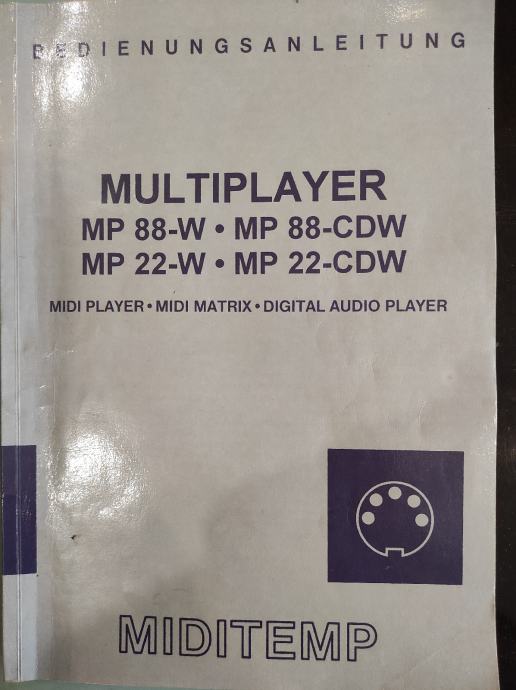 Multiplayer mp88-cdw,midiplayer