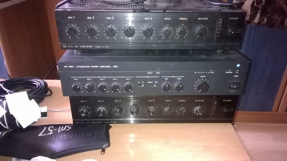 Pojačala TOA A1121, TOA A1061 i RCF AM-2060