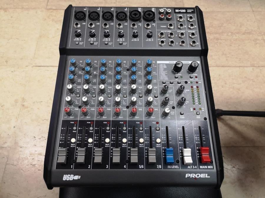 Proel M500 USB power mixer