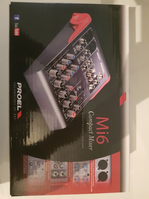 PROEL MI6 MIXER NOVO!!!
