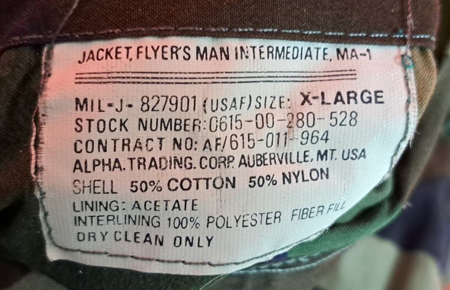 Jakna Airmans Intermediate Spitfire Alpha Industries