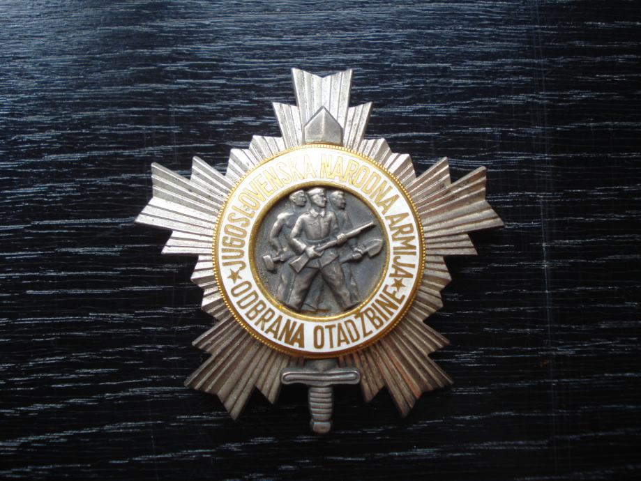 JNA orden - odbrana otadžbine - odlično stanje