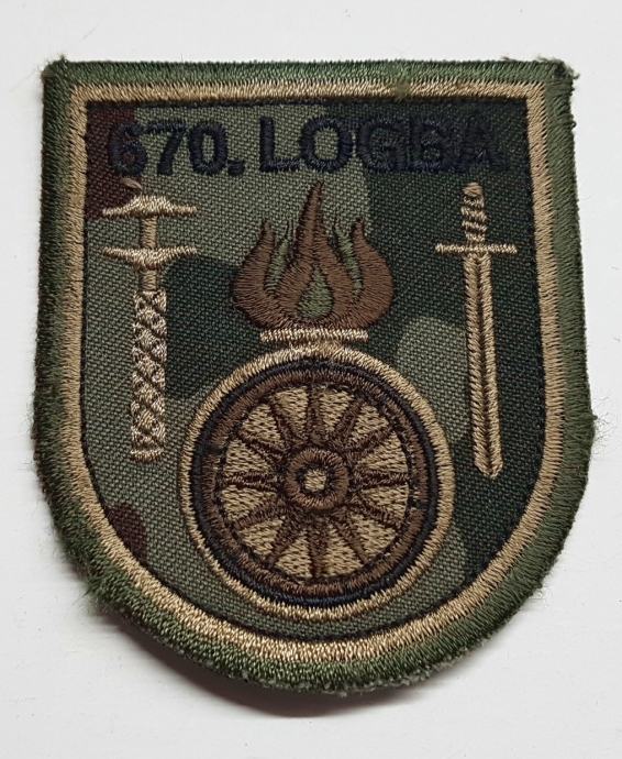 VOJNA OZNAKA, 670. LOGBA, SLOVENSKA VOJSKA (Logistička baza)