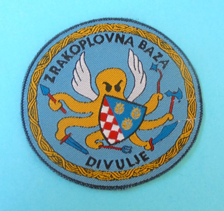 ZRAKOPLOVNA BAZA DIVULJE (SPLIT) - HV oznaka prišivka