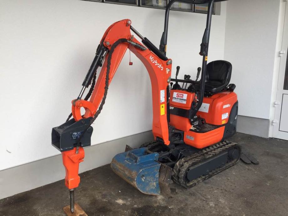 MINI BAGER KUBOTA K008-3 - 2014 god + cekic Atlas Copco NOVA CIJENA