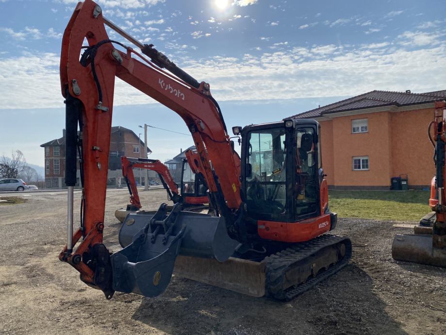 Kubota KX057 -4, hidraulična spojka. 2 korpe