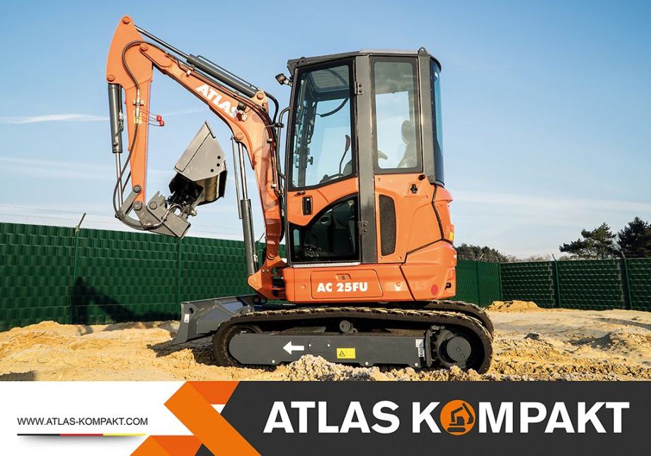 Mini bager ATLAS AC 25UF – NOVI STROJEVI