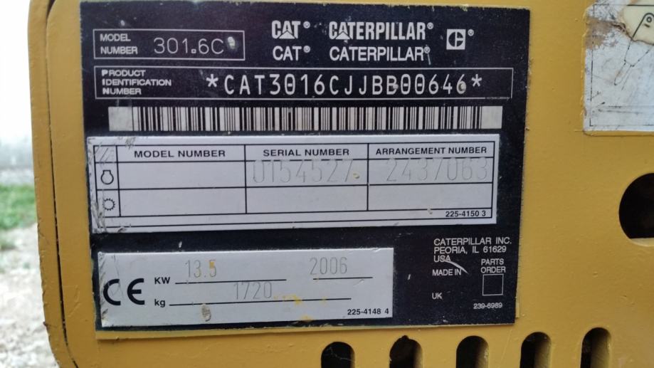 Mini bager CAT 301.6C