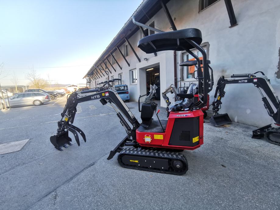 Mini bager NTS 1.0-KS, DIESEL, lomljiva ruka, hidraulički prst