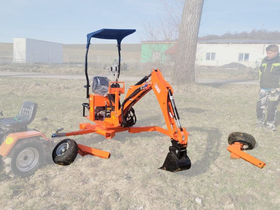 Mini bager pogodan za quad, mini traktor ili traktor kosilicu