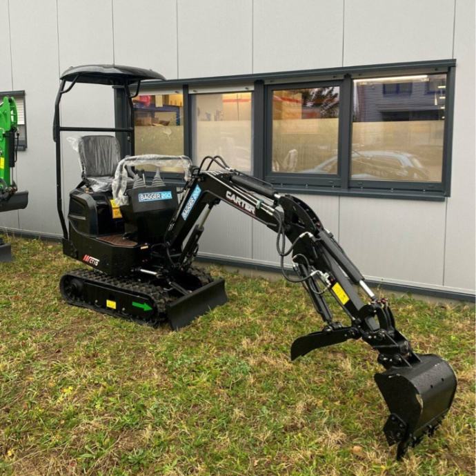 Mini bager Carter CT10 zglobni+ hydraulik Graifer Diesel Bager