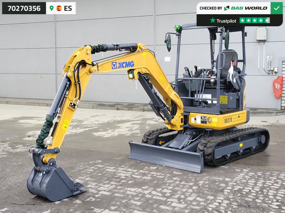 Novi XCMG XE27E – Mini bager 2 godine jamstva - lokacija Španjolska