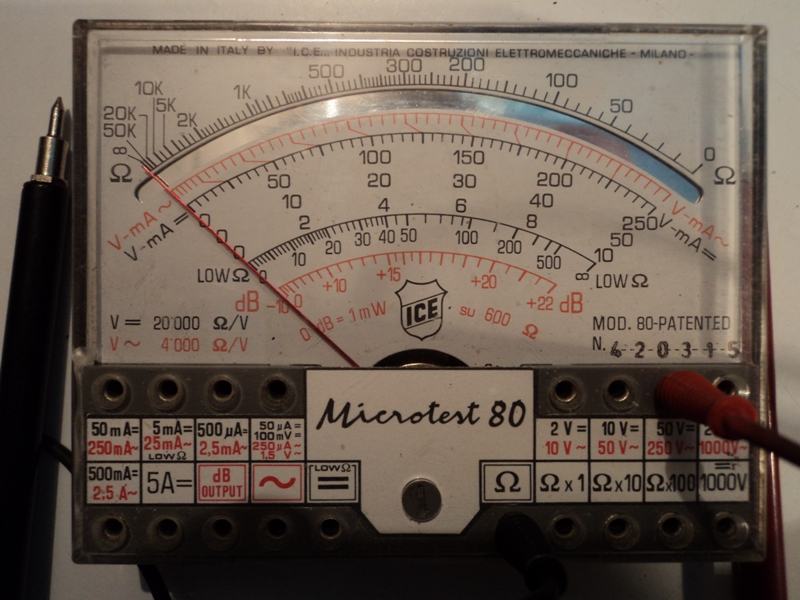 ANALOGNI MJERNI INSTRUMENT MICROTEST 80