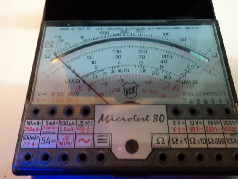 ANALOGNI MJERNI INSTRUMENT MICROTEST 80