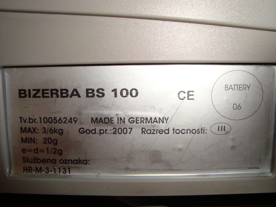 BIZERBA BS 100 - digitalna vaga CIJENA DOGOVOR