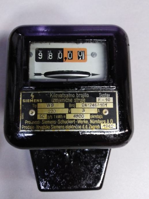 Brojilo jednofazno Siemens