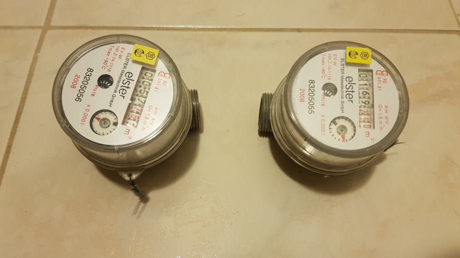 Brojilo za vodu x 2 komada