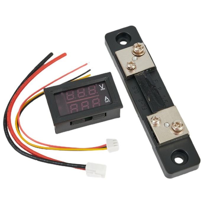 Digitalni voltmetar i ampermetar - 100V 50A - DC