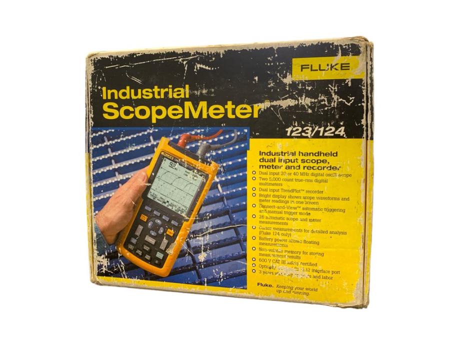 FLUKE 123 INDUSTRIAL SCOPEMETER - OSCILOSKOP - MULTIMETAR / R1, RATE!