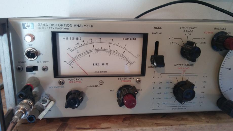 Hewlett Packard HP 334A distortion analyzer milivoltmetar