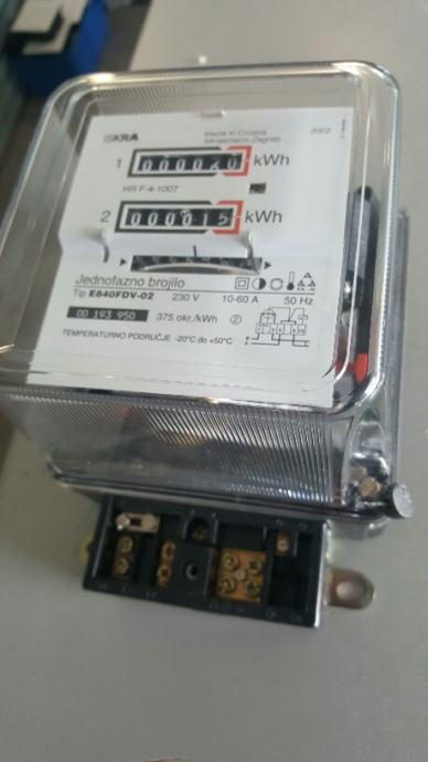 JEDNOFAZNO BROJILO.EL. TIP.E840FDV-02 230 V 10-60 A, ISKRA
