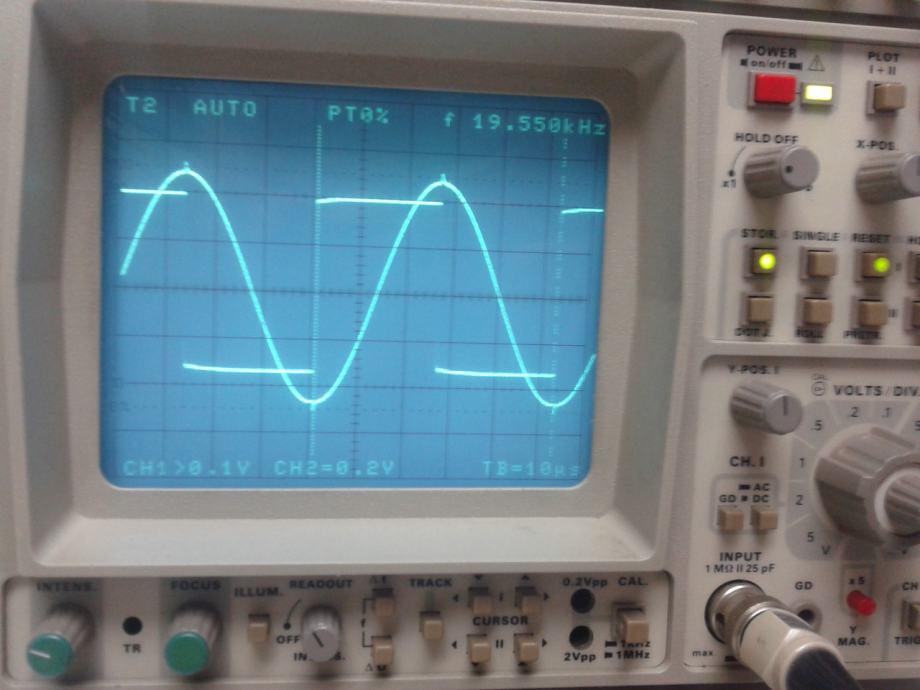 osciloskop HAMEG HM-408 + printer/PC/IEE-488 interface HO-79-4