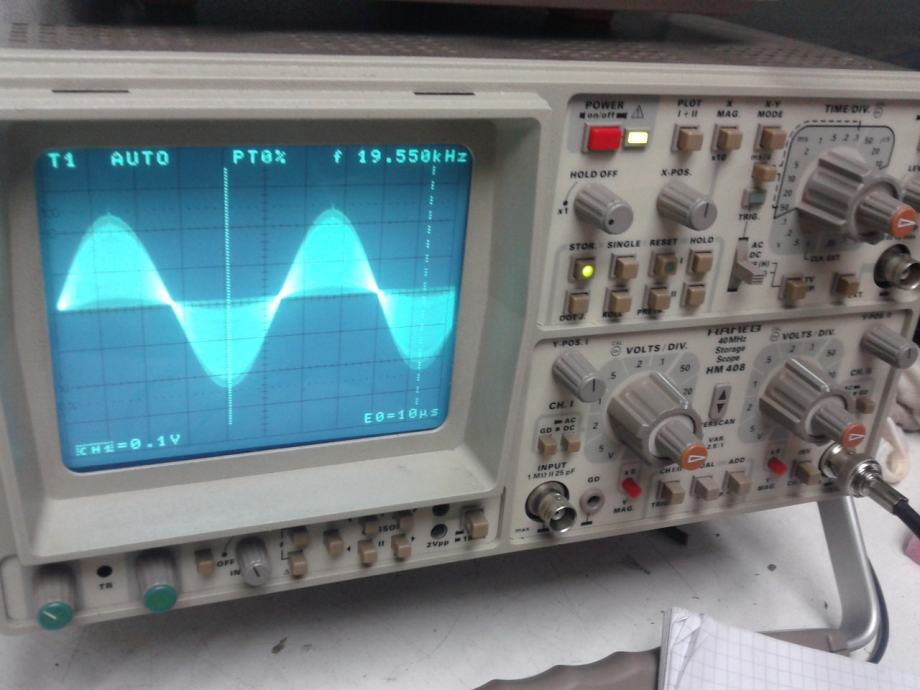 osciloskop HAMEG HM-408 + printer/PC/IEE-488 interface HO-79-4