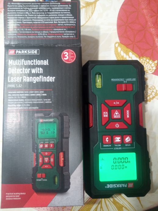 Parkside multifunkcionalni detektor i laserski metar