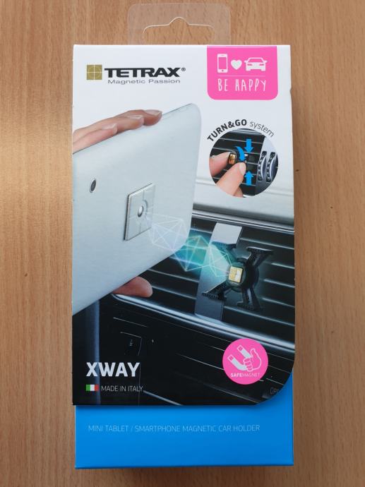 Tetrax Xway magnetni auto nosač za mob/ tab/ GPS, kvalitetan, novo