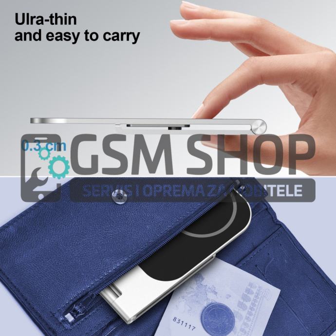 Ultratanki magnetski bežični punjač od aluminijske legure od 15W