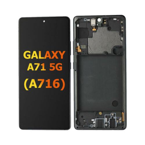 Samsung A71 5G A716 lcd touch screen okvir Original EU NOVO Crni