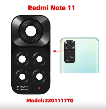 Xiaomi Redmi Note 11 staklo kamere / lens kamere (Crno)