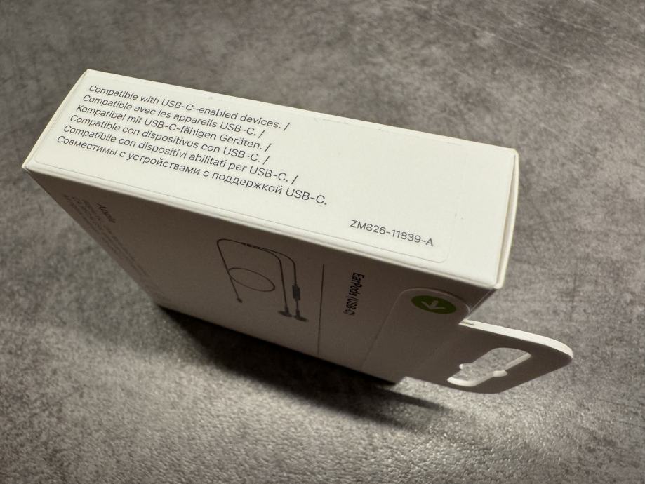Apple EarPods, USB-C, original, novo