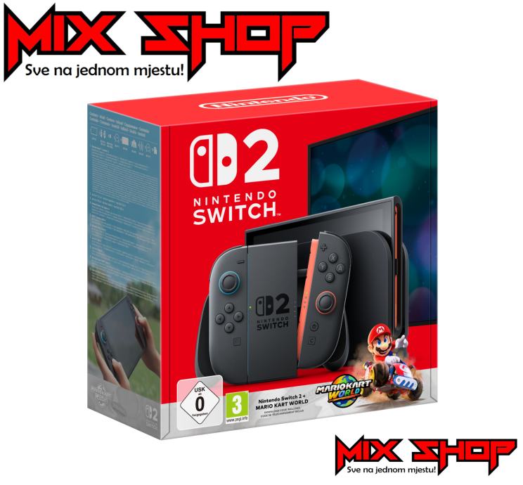 NINTENDO SWITCH 2 Mario Kart World Bundle NOVO GARANCIJA ZAMJENA
